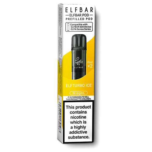 Elf Bar 600 Elfturbo Ice Pods | 3 for £11 – E-Cigarette Direct