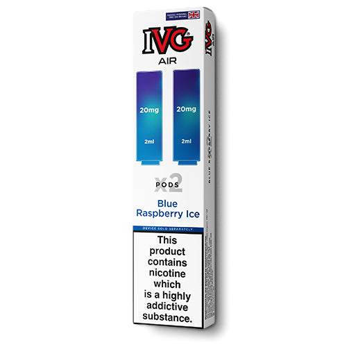 IVG Air Blue Raspberry Ice Pods |3 for £11 | Pack of 2 – E-Cigarette Direct