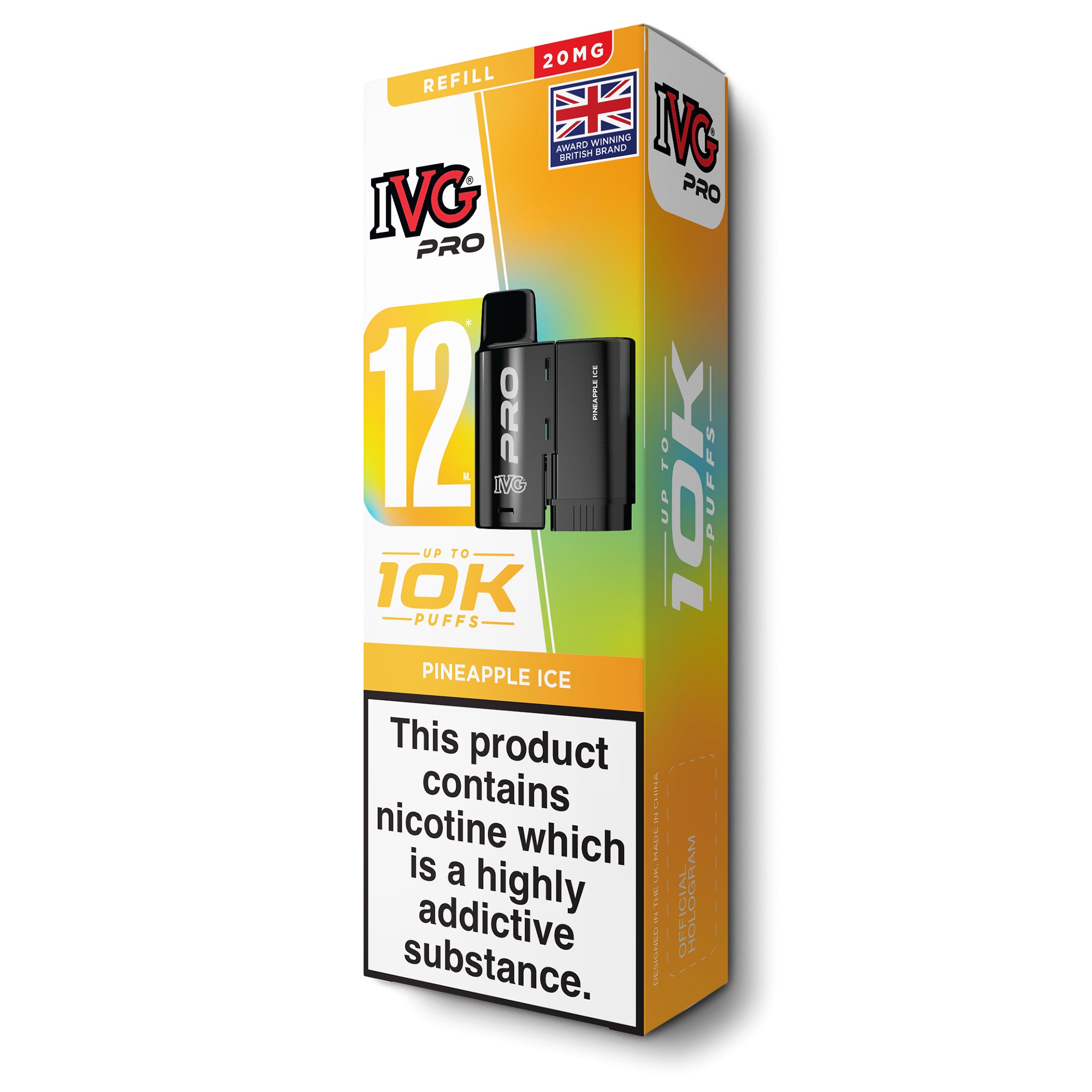 IVG Pro 12 Pineapple Ice Refill Pod | £4.99 | E-Cigarette Direct